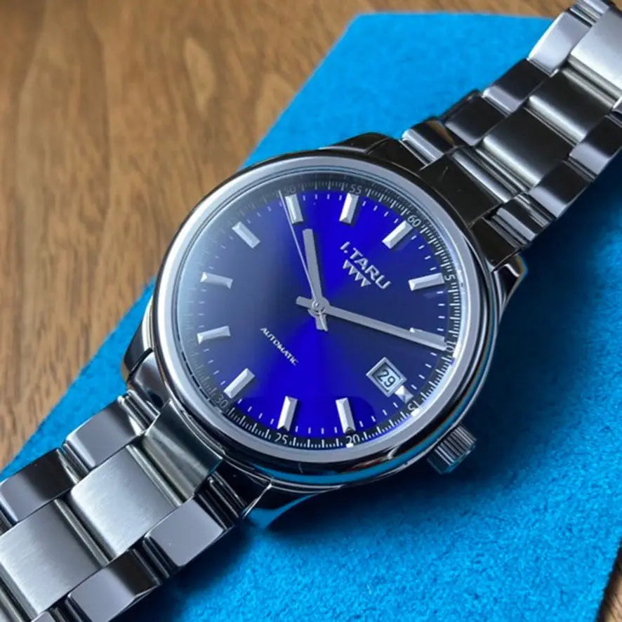 I.TARU Classic 38mm - blue sunray dial - – I.TARU watch official website