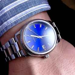 I.TARU Classic 38mm - blue sunray dial - – I.TARU watch official website