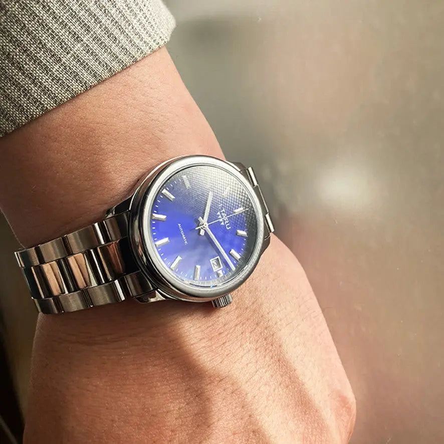 I.TARU Classic 38mm - blue sunray dial - – I.TARU watch official website